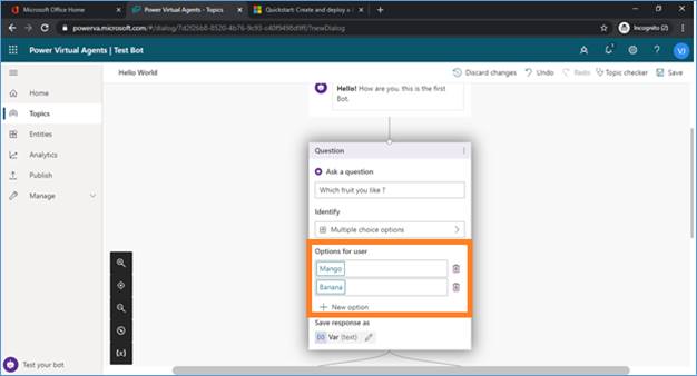 Create Your First Bot Using Microsoft Power Virtual Agents